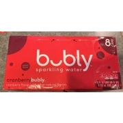 Bubly Sparkling Water, Cranberry: Calories, Nutrition Analysis & More | Fooducate