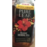 Pure Leaf Herbal Tea, Brewed, Mango Hibiscus: Calories, Nutrition ...