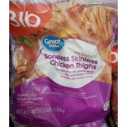 Great Value Boneless Skinless Chicken Thighs: Calories, Nutrition ...