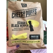 Fuller Foods Cheesy Puffs, Asiago & Black Pepper: Calories, Nutrition ...