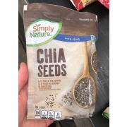 Simply Nature Chia Seeds: Calories, Nutrition Analysis & More | Fooducate