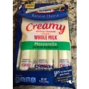 Kraft String Cheese, Creamy, Mozzarella: Calories, Nutrition Analysis ...