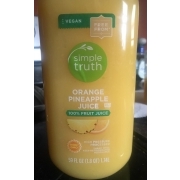 Simple Truth Orange Pineapple Juice: Calories, Nutrition Analysis ...