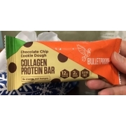 Bulletproof Collagen Protein Bar, Chocolate Chip Cookie Dough: Calories ...