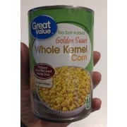 Great Value Golden Sweet Whole Kernel Corn: Calories, Nutrition ...