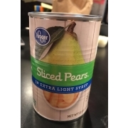 Kroger Pears, Sliced, In Extra Light Syrup, Canned: Calories, Nutrition ...
