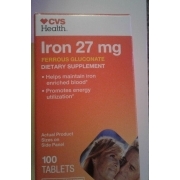 CVS Health Iron 27 Mg, Dietary Supplement: Calories, Nutrition Analysis ...