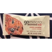 Go Macro Macrobar Mini, Protein Paradise, Cashew Caramel: Calories ...