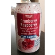 Winco Foods Sparkling Water, Cranberry Raspberry: Calories, Nutrition ...