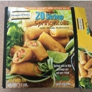 Shanghai Kitchen Shrimp Spring Rolls, With Shiitake Mushrooms: Calories ...