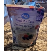 Great Value Oats, Quick Cook, Steel Cut: Calories, Nutrition Analysis ...