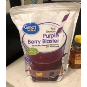 Great Value Fruit Smoothie, Purple Berry Blaster: Calories, Nutrition ...