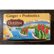 Celestial Seasonings Herbal Tea, Ginger plus Probiotics: Calories ...
