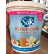 Silk Almondmilk, Yogurt Alternative, Unsweetened Vanilla: Calories ...
