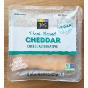 365 Everyday Value Cheddar, Cheese Alternative: Calories, Nutrition ...