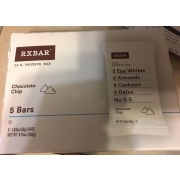 RxBar Protein Bars, Chocolate Chip: Calories, Nutrition Analysis & More ...