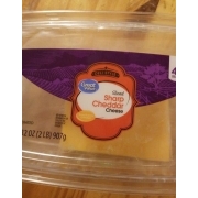 Great Value Sharp Cheddar Cheese: Calories, Nutrition Analysis & More ...
