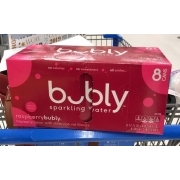 Bubly Sparkling Water, Raspberry: Calories, Nutrition Analysis & More | Fooducate