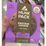 Munk Pack Protein Cookie, Double Dark Chocolate: Calories, Nutrition ...