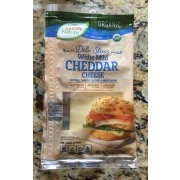 Simply Nature Cheddar Cheese, Deli Slices, White Mild: Calories ...