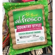 Al Fresco Chicken Breakfast Sausage, Country Style: Calories, Nutrition ...