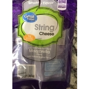 Great Value String Cheese, Mozzarella, Smoke Flavor: Calories ...