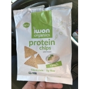 Iwon Organics Protein Chips, Plant Based, Ranch: Calories, Nutrition ...