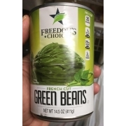 Freedom's Choice French Cut Green Beans: Calories, Nutrition Analysis ...