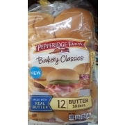 Pepperidge Farm Buns, Butter Sliders: Calories, Nutrition Analysis ...