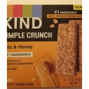Kind Granola Bars, Oats & Honey: Calories, Nutrition Analysis & More ...