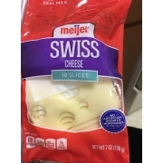 Meijer Sliced Swiss Aged Cheese: Calories, Nutrition Analysis & More ...