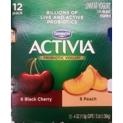 Dannon Activia Probiotic Yogurt, Variety Pack: Calories, Nutrition ...