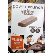 Power Crunch Kids Protein Snack, Chocolate Lava: Calories, Nutrition ...