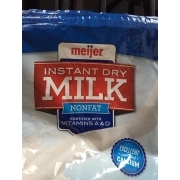 Meijer Instant Dry Milk, Nonfat: Calories, Nutrition Analysis & More ...