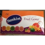 Sunkist Soft Candy, Fruit Gems, Natural Flavors: Calories, Nutrition ...