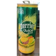 Perrier & Juice Drink Pineapple & Mango Flavored Juice Drink: Calories ...
