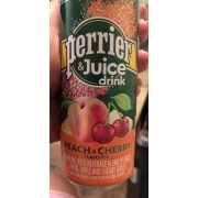 Perrier Juice Drink, Peach & Cherry Flavored: Calories, Nutrition ...