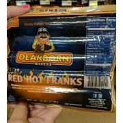 Dearborn Red Hot Franks: Calories, Nutrition Analysis & More | Fooducate