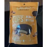 Cacao Therapy Dark Chocolate Cups, Almond Butter: Calories, Nutrition ...