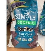 Simply Tostitos, Blue Corn Tortilla Chips With Sea Salt: Calories ...