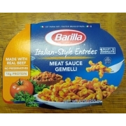 Barilla Italian Entrees, Meat Sauce Gemelli: Calories, Nutrition ...