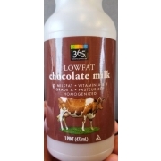 365 Everyday Value Chocolate Milk, Low Fat: Calories, Nutrition ...