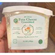 Belfiore Cheese Feta Cheese Crumbled, Premium Mediterranean Style ...
