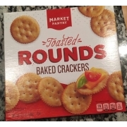 Market Pantry Toasted Round Baked Crackers: Calories, Nutrition ...