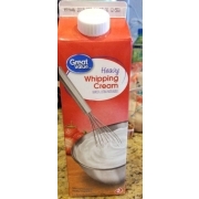 Great Value Whipping Cream, Heavy: Calories, Nutrition Analysis & More ...