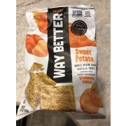 Way Better Snacks Tortilla Chips, Sweet Potato, With Sprouted Quinoa ...