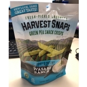 Harvest Snaps Green Pea Snack Crisps, Wasabi Ranch: Calories, Nutrition ...