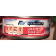 Northern Catch Tuna, Solid White Albacore, in Water: Calories ...