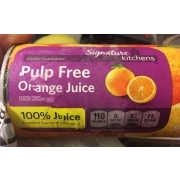 Safeway Orange Juice, Pulp Free: Calories, Nutrition Analysis & More ...
