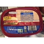 Lunch Mate Ham, Uncured, Smoked, Deli Selected: Calories, Nutrition ...